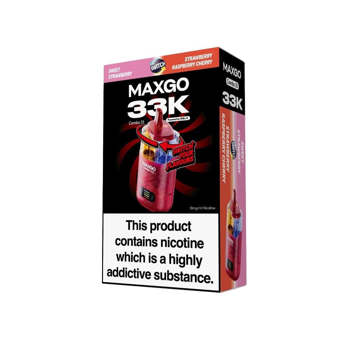 RELX MAXGO Combo 33000 Disposable Vape TPD - Box of 5