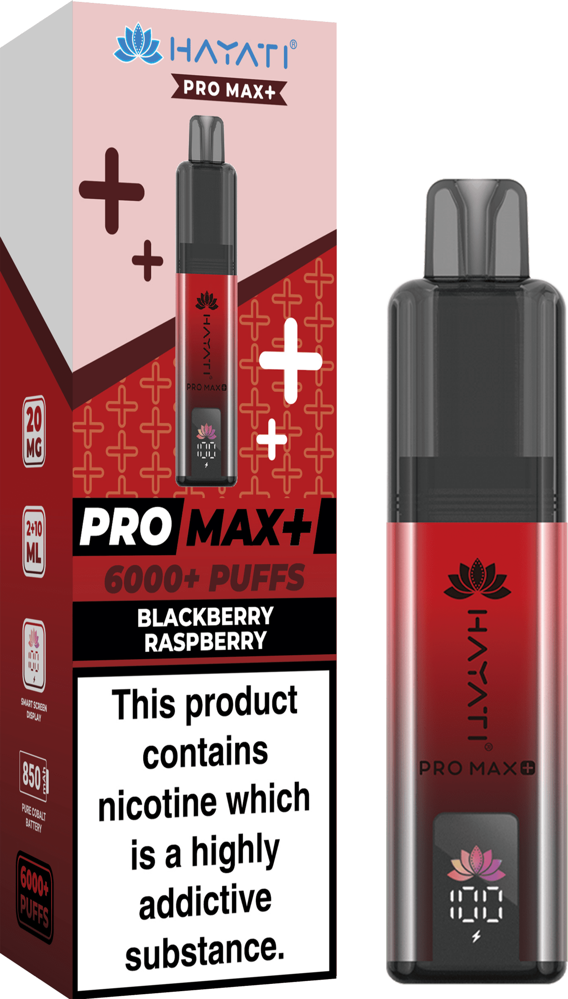 Hayati Pro Max+ 6000 Puffs Vape Kit TPD - Box of 10